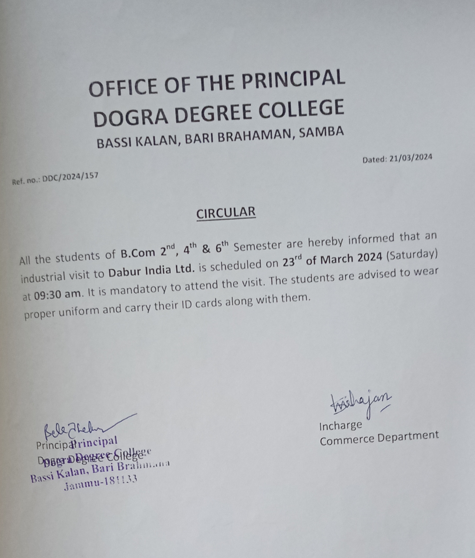DOGRA DEGREE COLLEGE